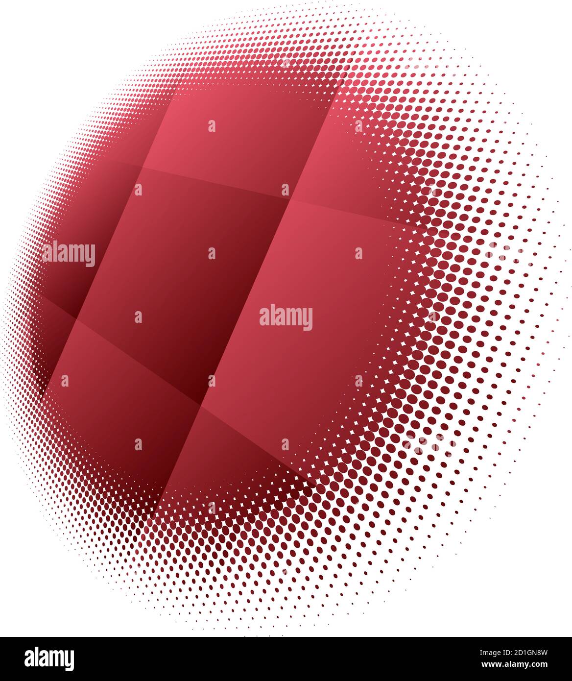 Colorful halftone vector pattern, texture in 3d perspective. Circles ...