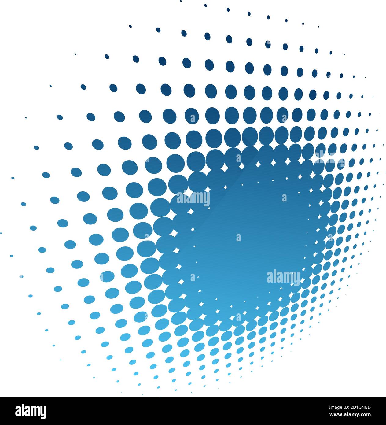 Colorful halftone vector pattern, texture in 3d perspective. Circles ...