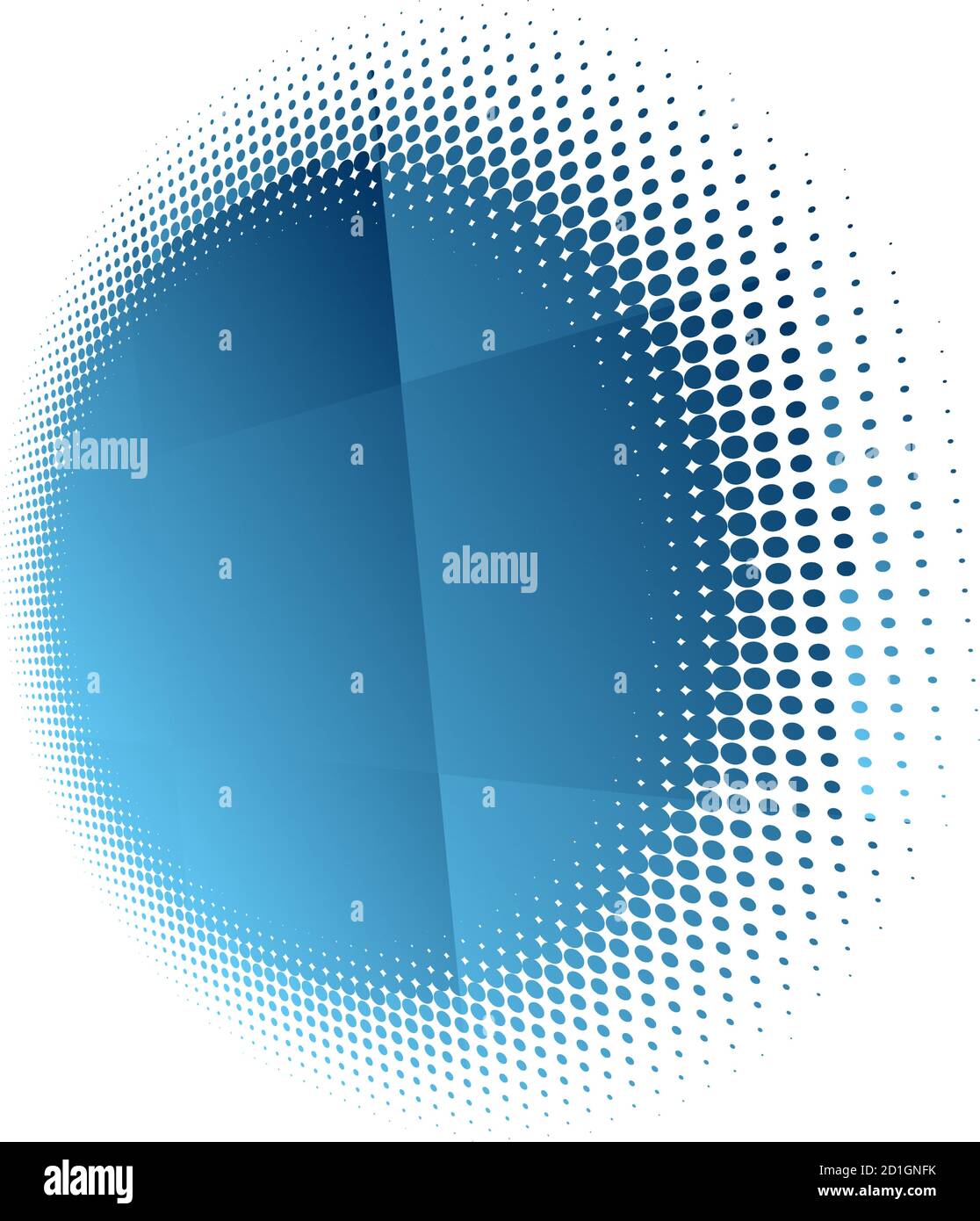 Colorful halftone vector pattern, texture in 3d perspective. Circles ...