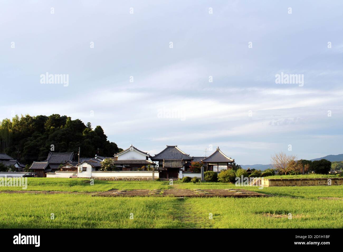 Traditional house complex in a village of Asuka. Taken in September ...