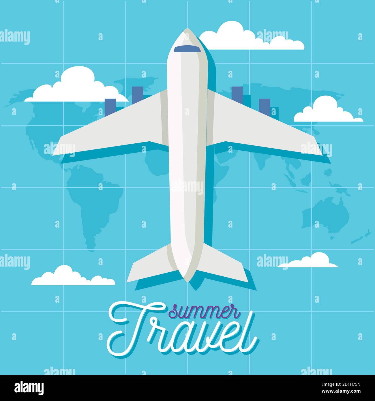 summer and travel airplane vector design Stock Vector Image & Art - Alamy
