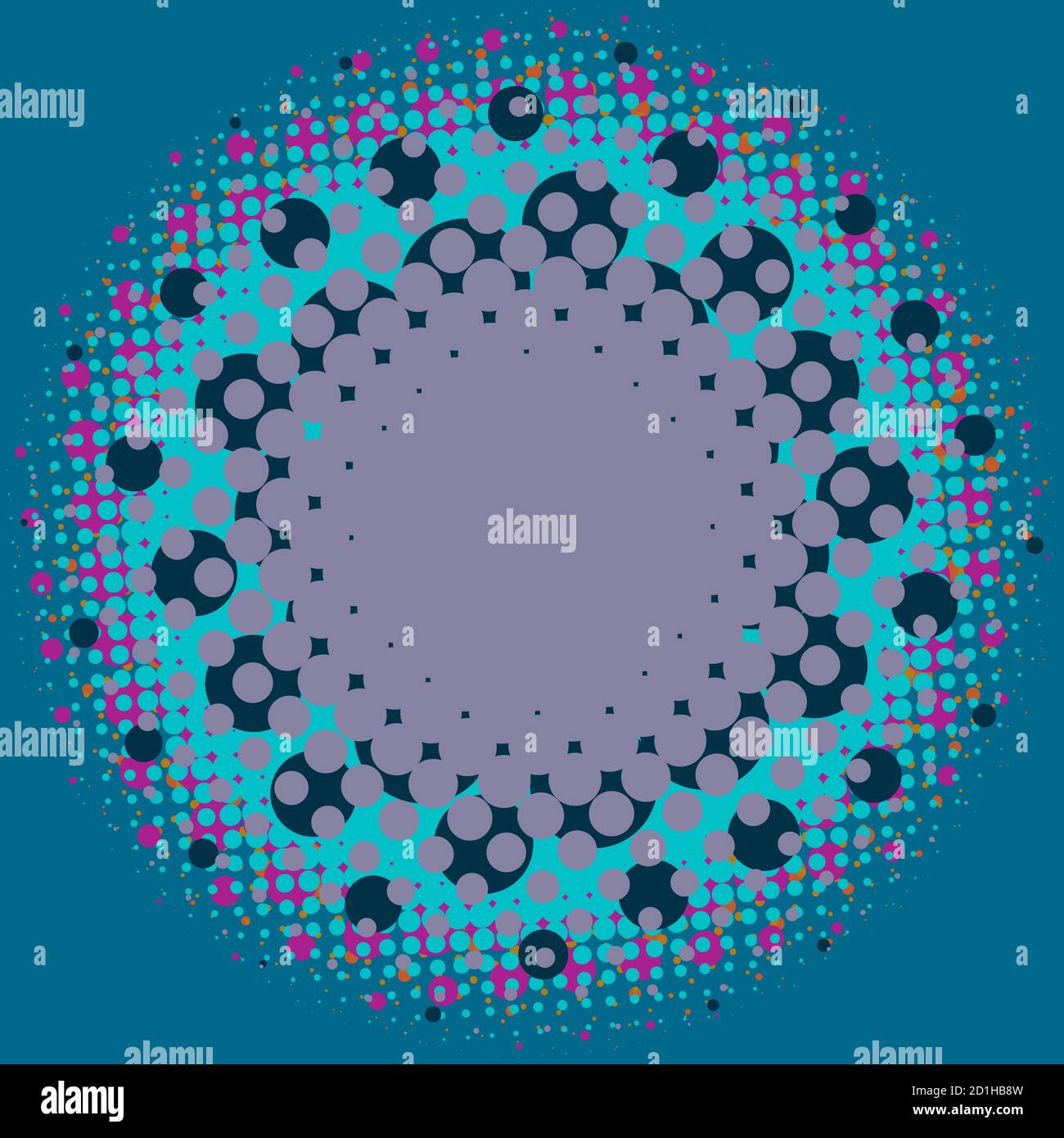Overlay halftone (half-tone) element. Dots, circles, speckles and ...