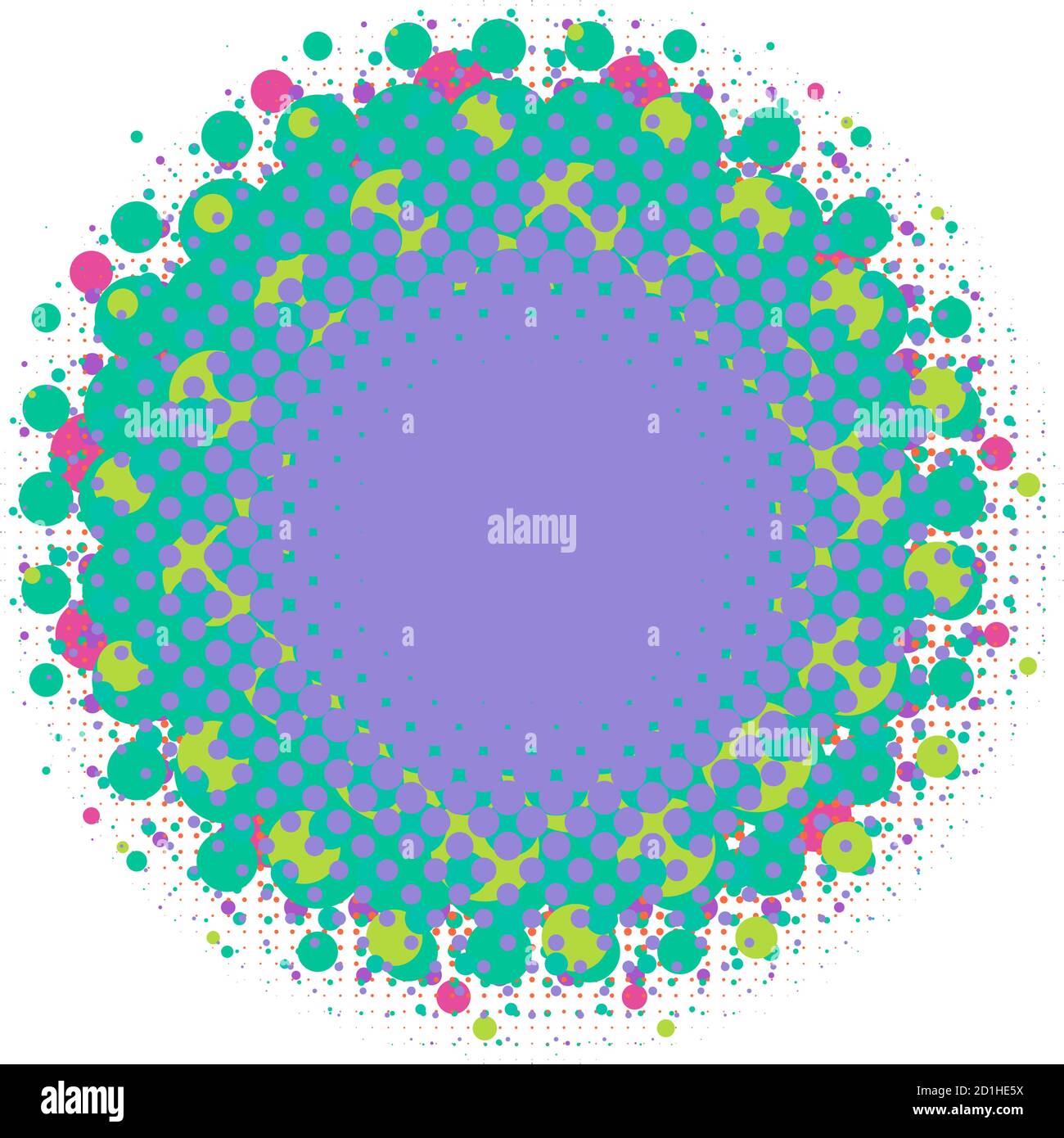 Halftone (half-tone) element. Dots, circles, speckles and freckles ...