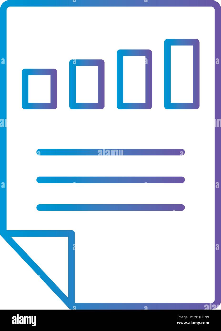 Bars chart in document hi-res stock photography and images - Alamy