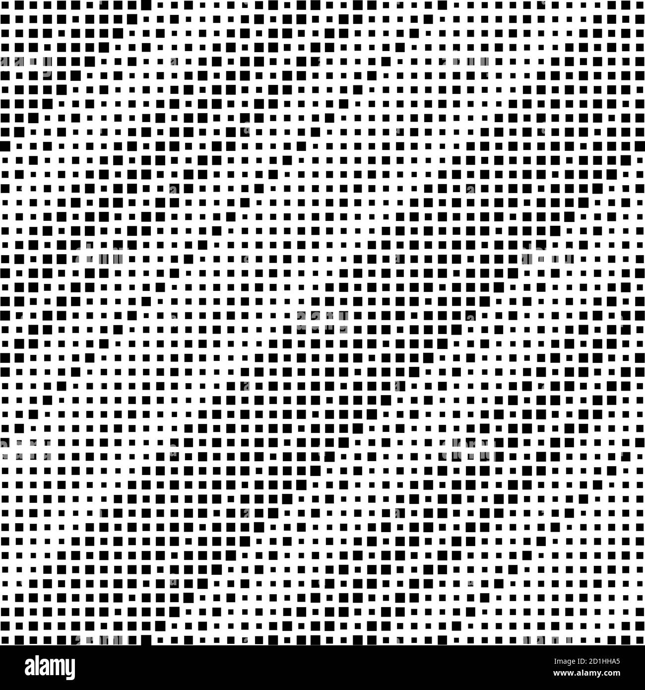 Cube, square geometric halftone. Square, cubic vector illustration ...