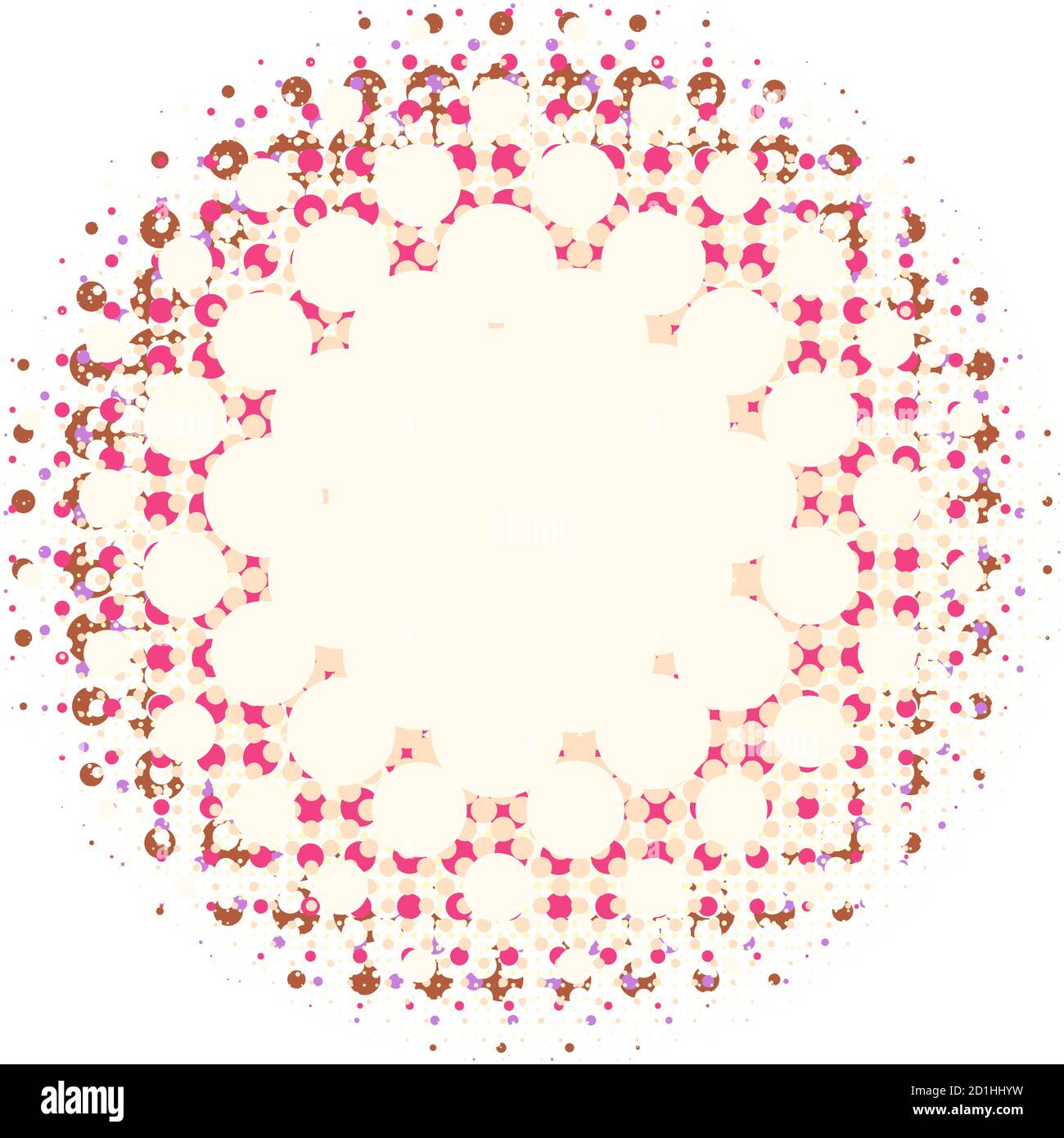 Halftone (half-tone) element. Dots, circles, speckles and freckles ...