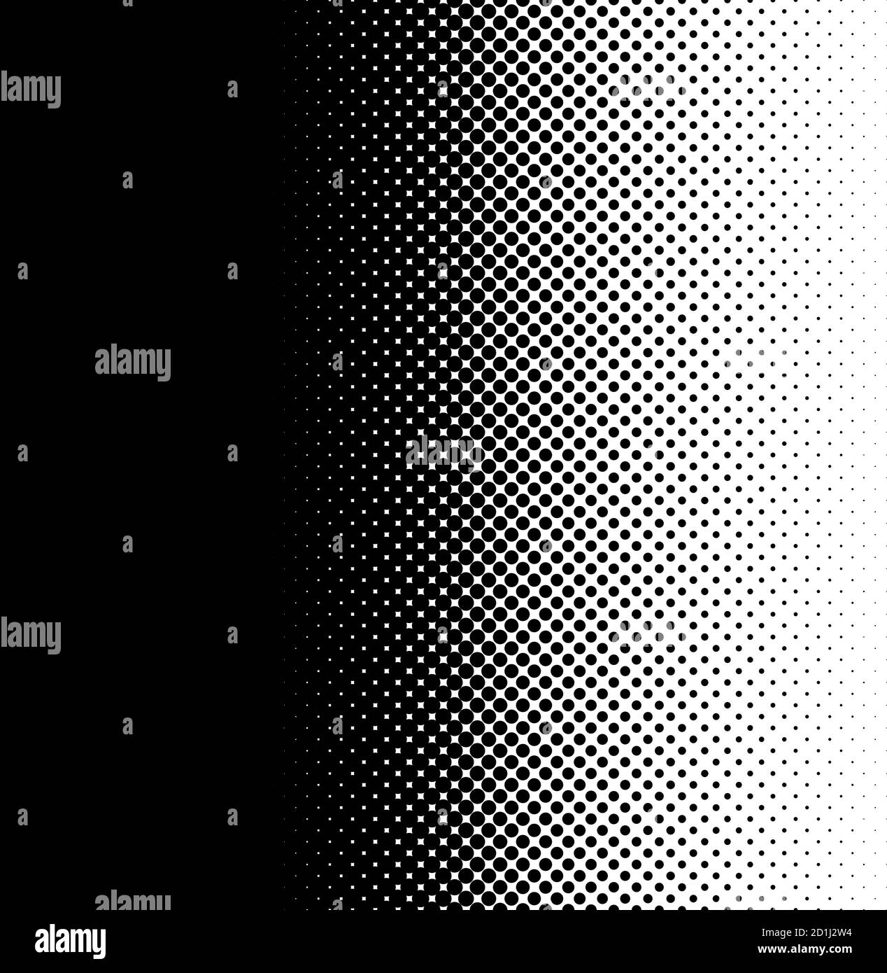 Linear, horizontal halftone vector pattern, texture. Circles, dots ...