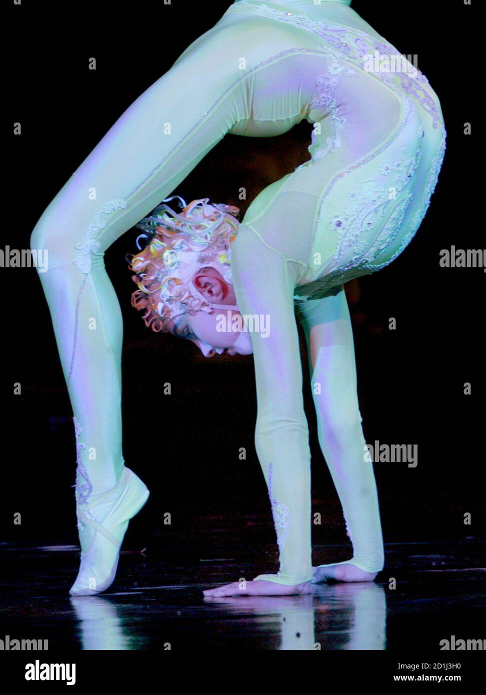 Acrobats From Cirque Du Soleil Perform High Resolution Stock ...