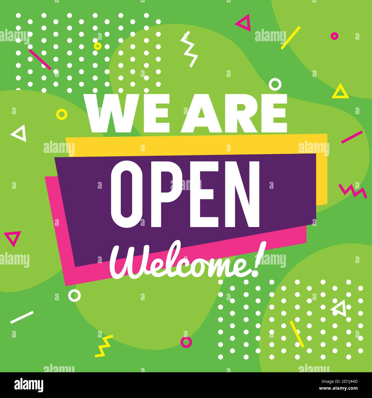 Welcome sign at alert Stock Vector Images - Alamy