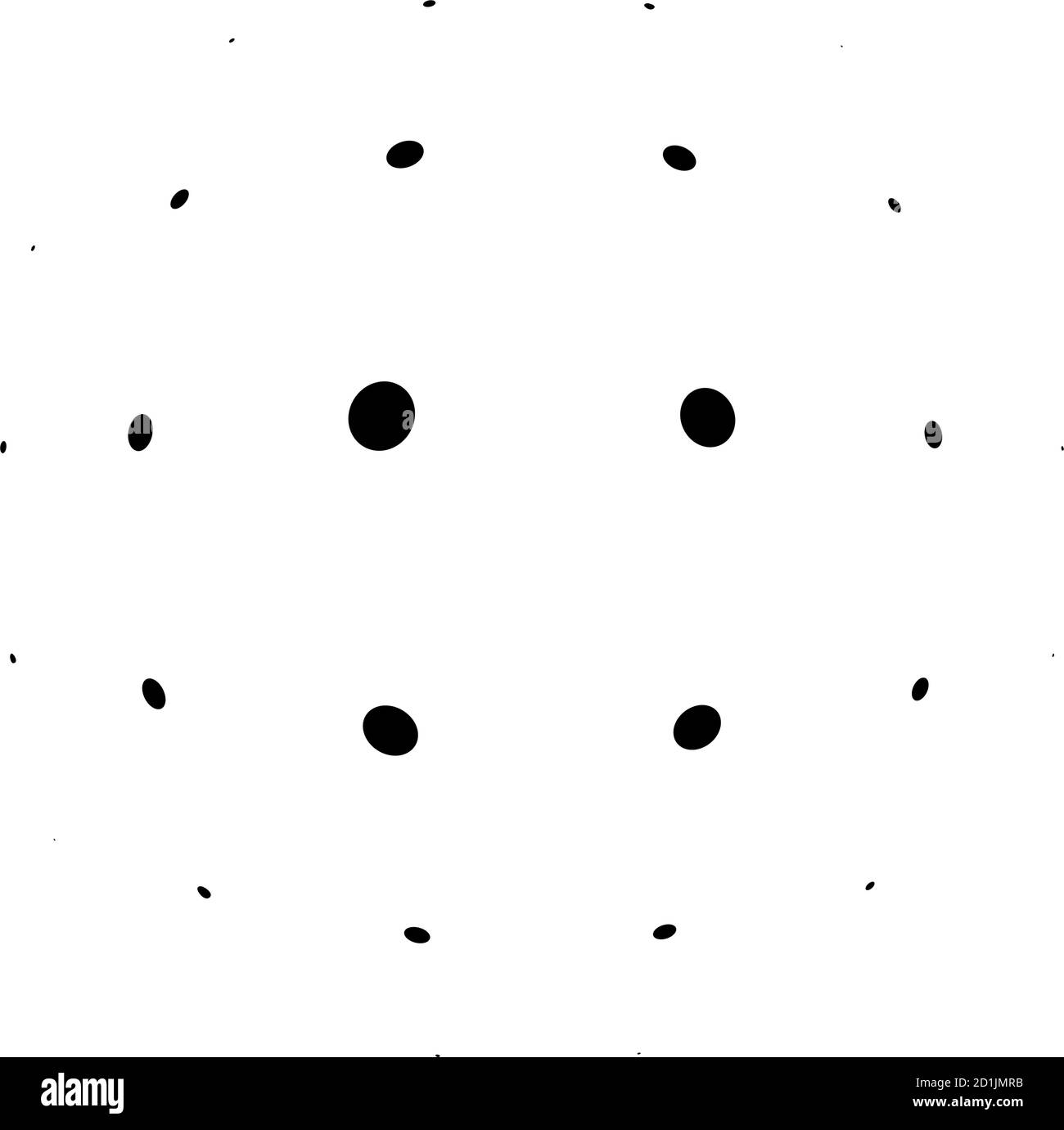 Spherical distortion halftone dots element. Orb, ball deform on bulge ...