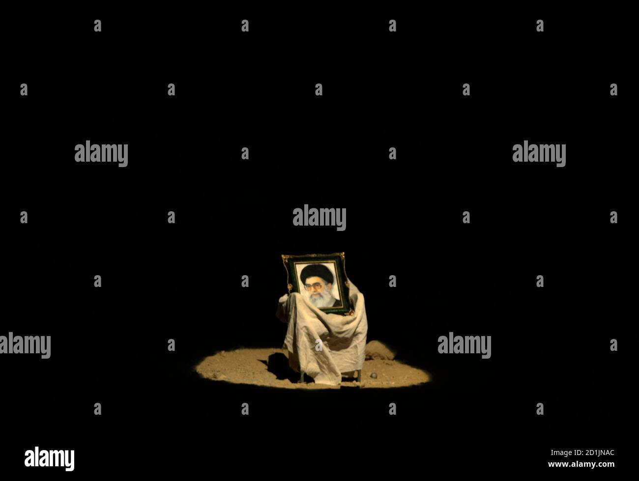 Portrait of irans supreme leader ayatollah ali khamenei hi-res stock ...