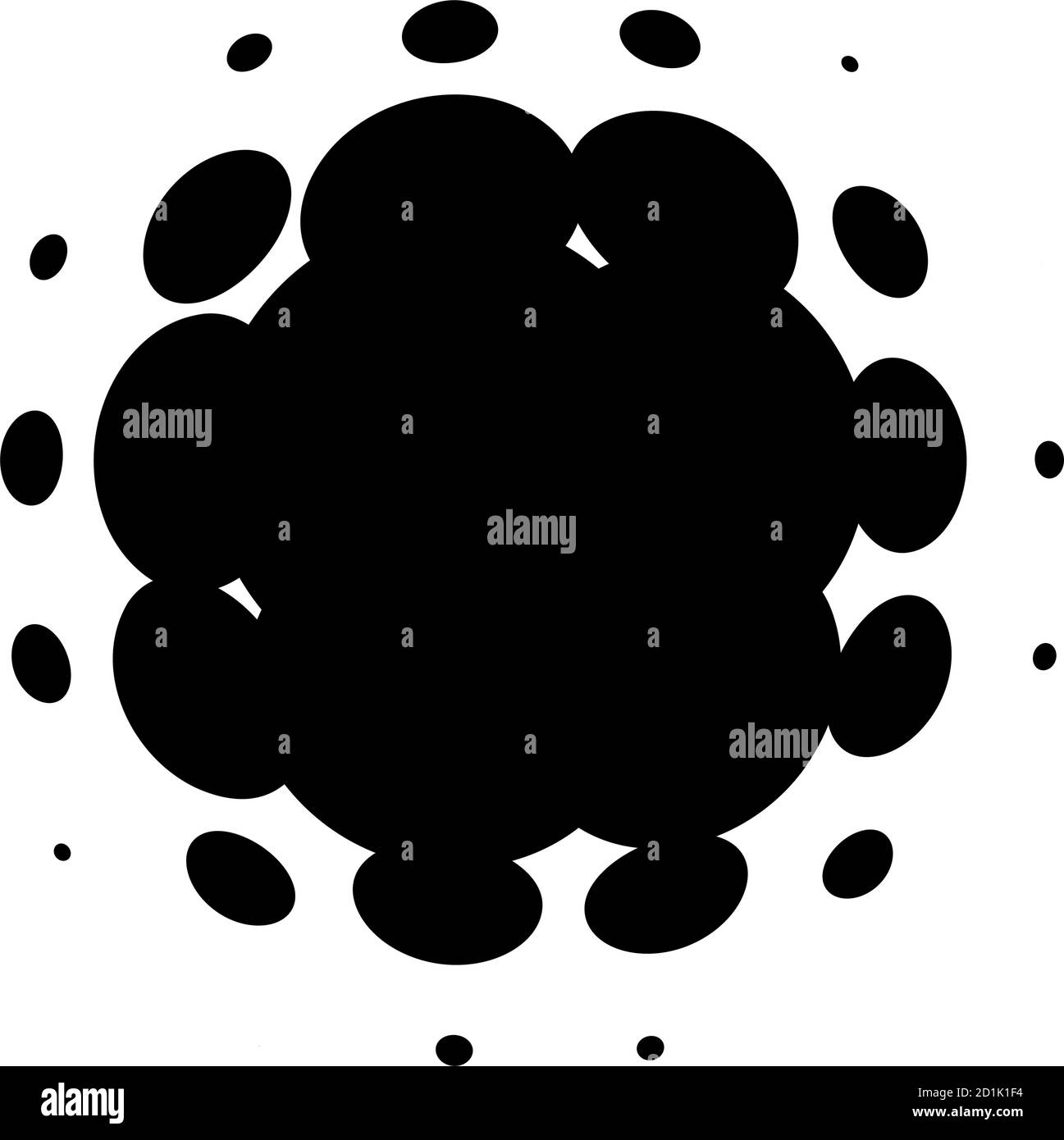 Spherical distortion halftone dots element. Orb, ball deform on bulge ...