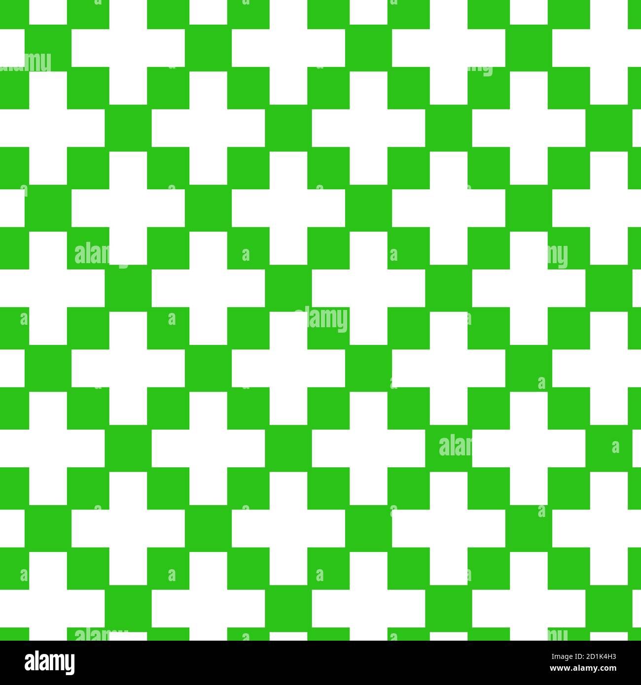 Repeatable green cross sign, mark, symbol for medical, healthcare ...