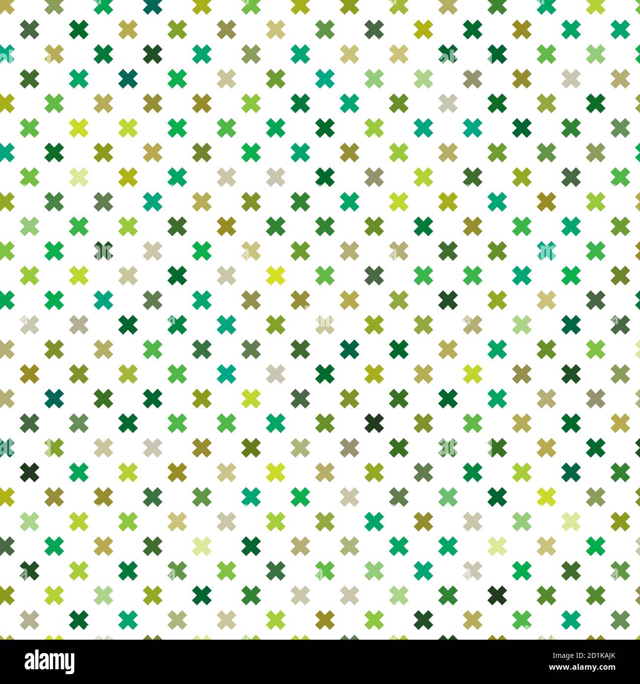 Repeatable green cross sign, mark, symbol for medical, healthcare ...
