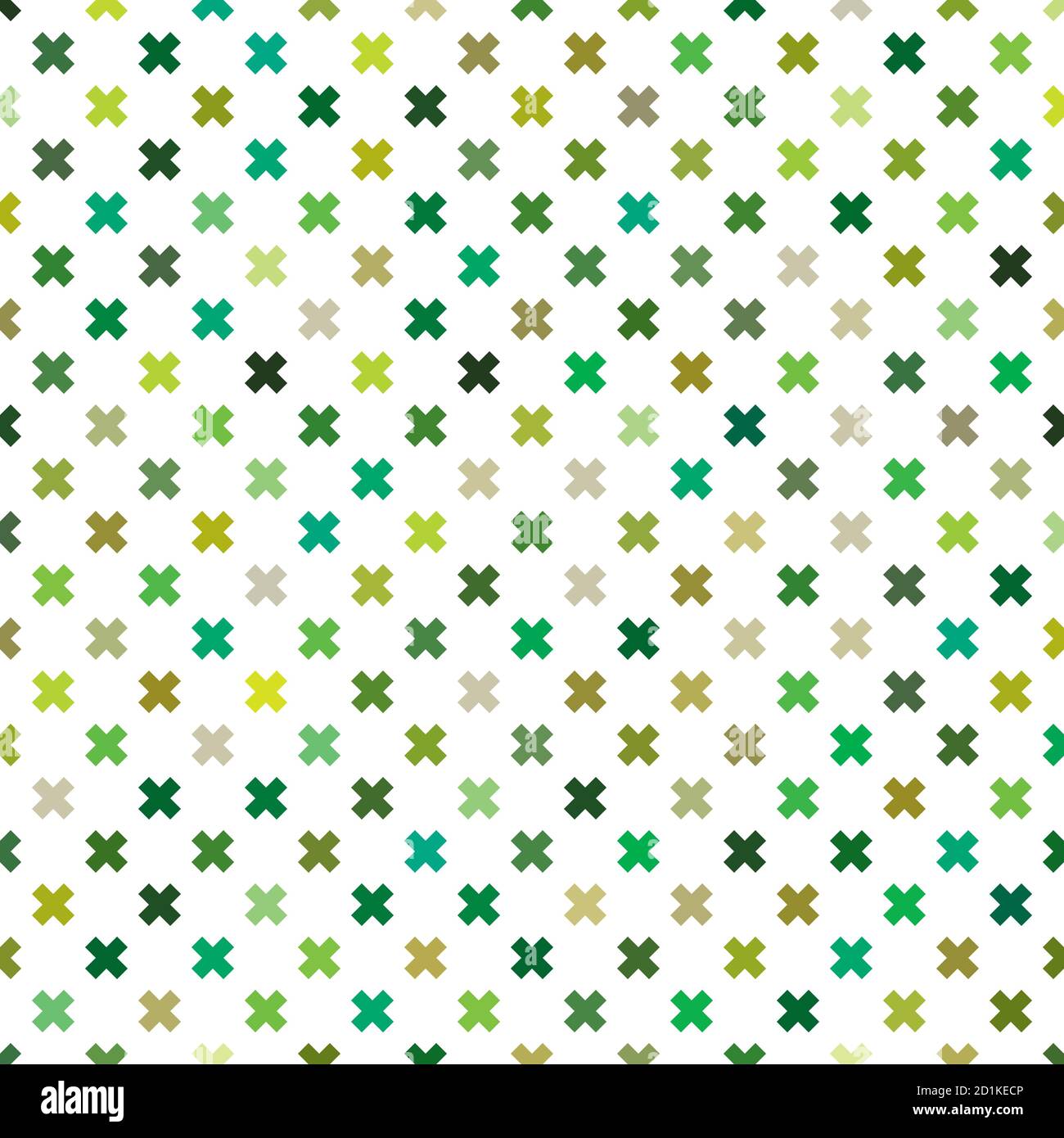 Repeatable green cross sign, mark, symbol for medical, healthcare ...