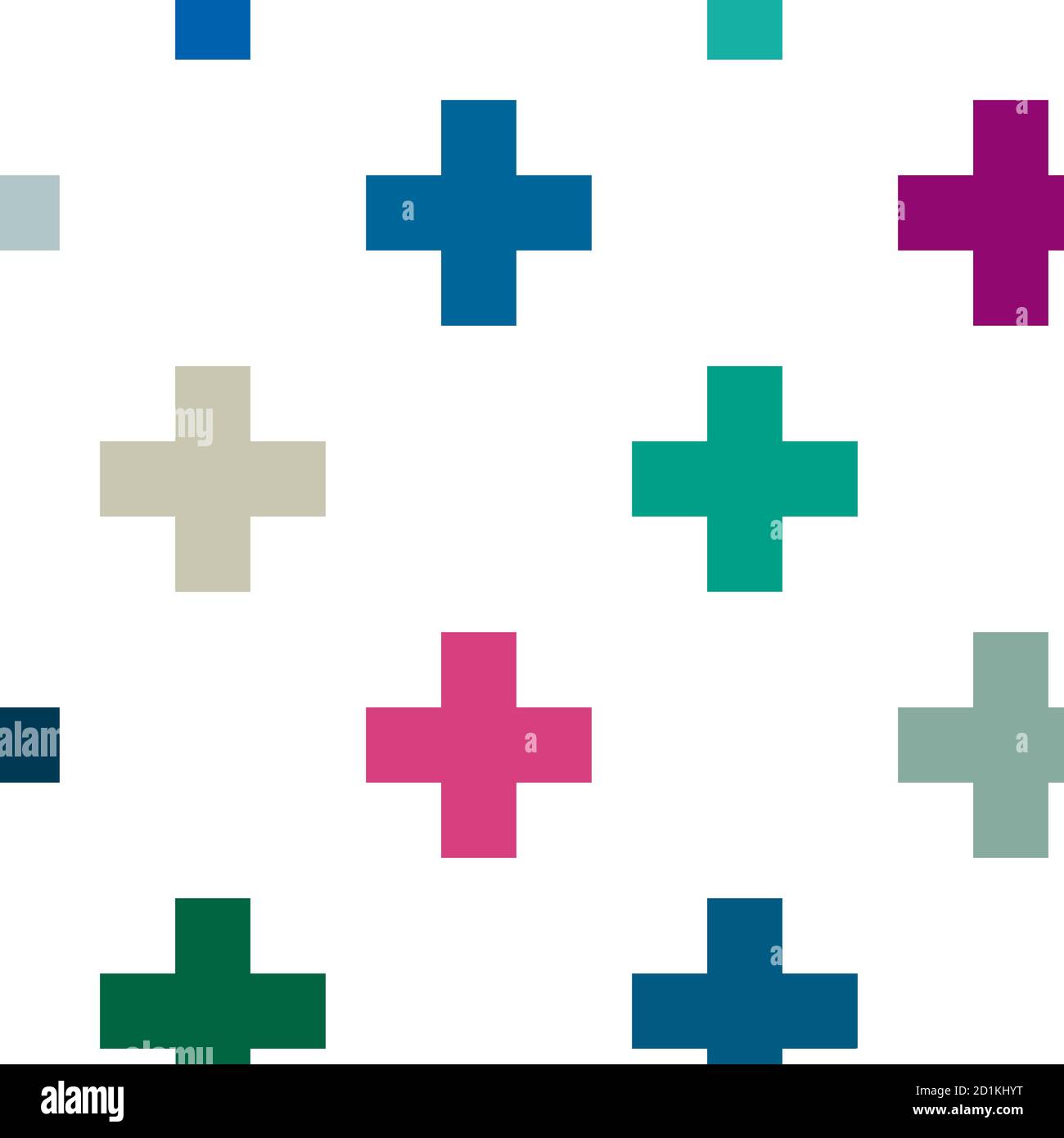 Cross, plus sign geometric seamlessly repeatable pattern, background ...