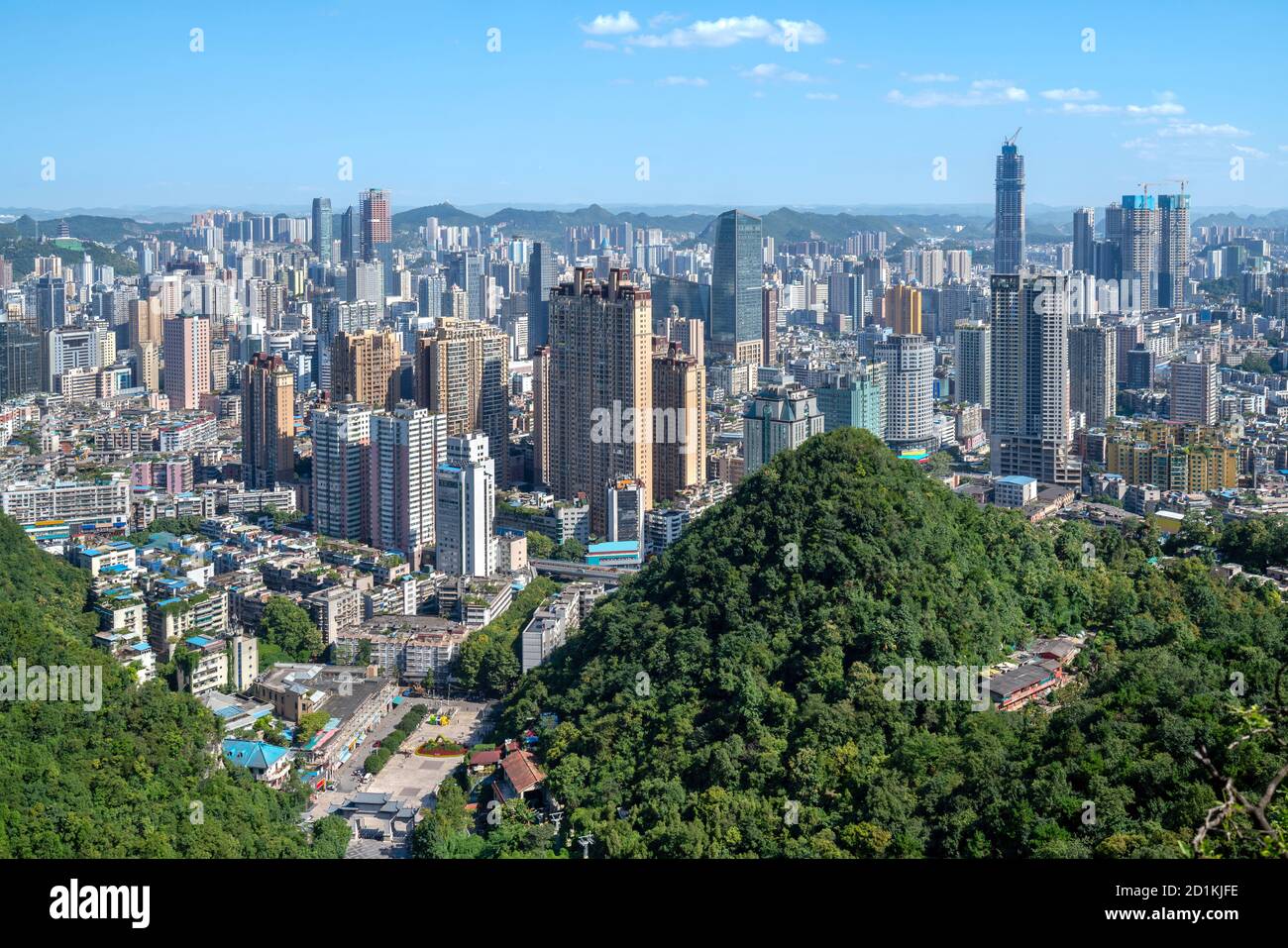 Aerial view of Guiyang city landscape, Guizhou, China Stock Photo - Alamy