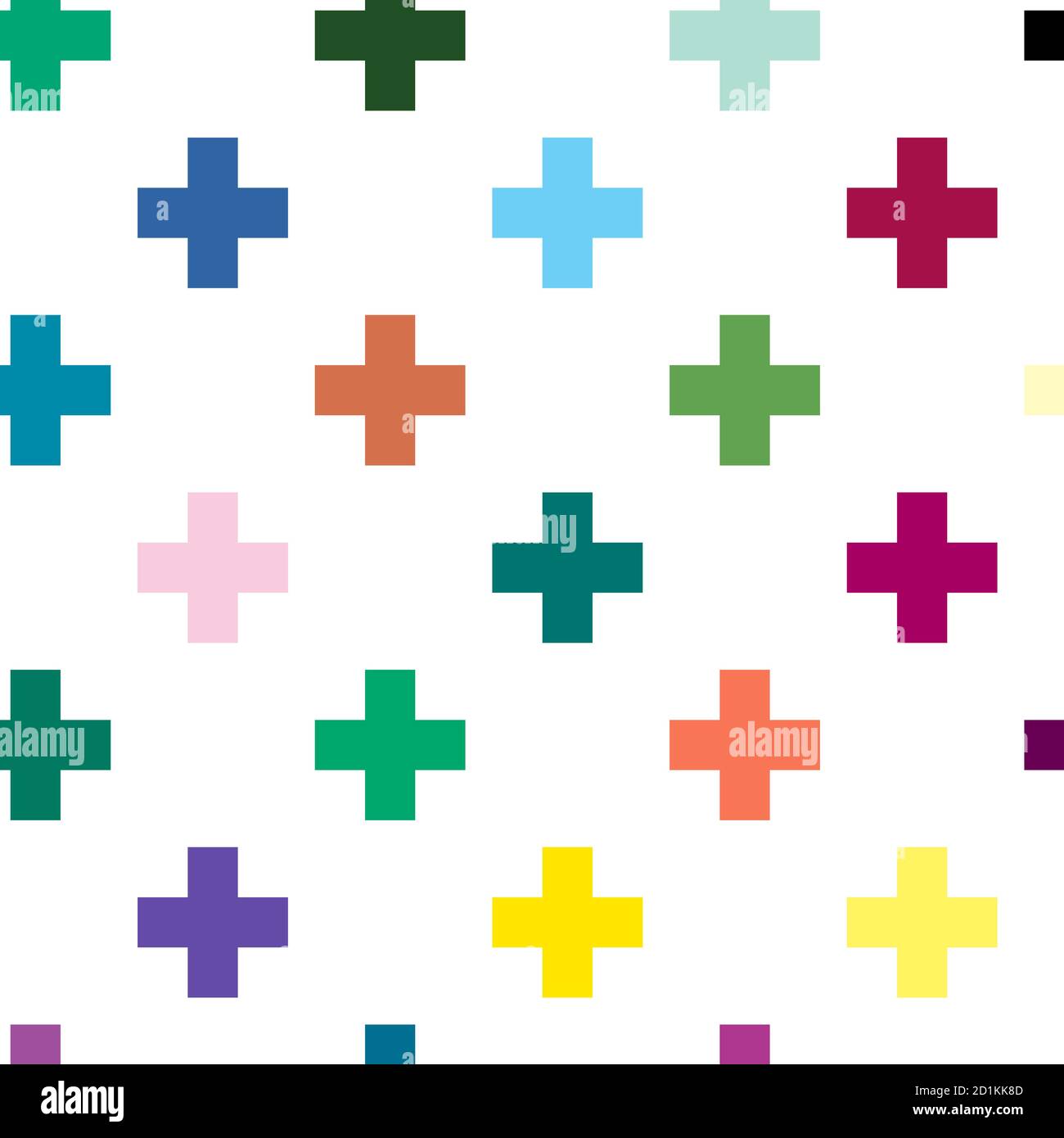 Cross, plus sign geometric seamlessly repeatable pattern, background ...