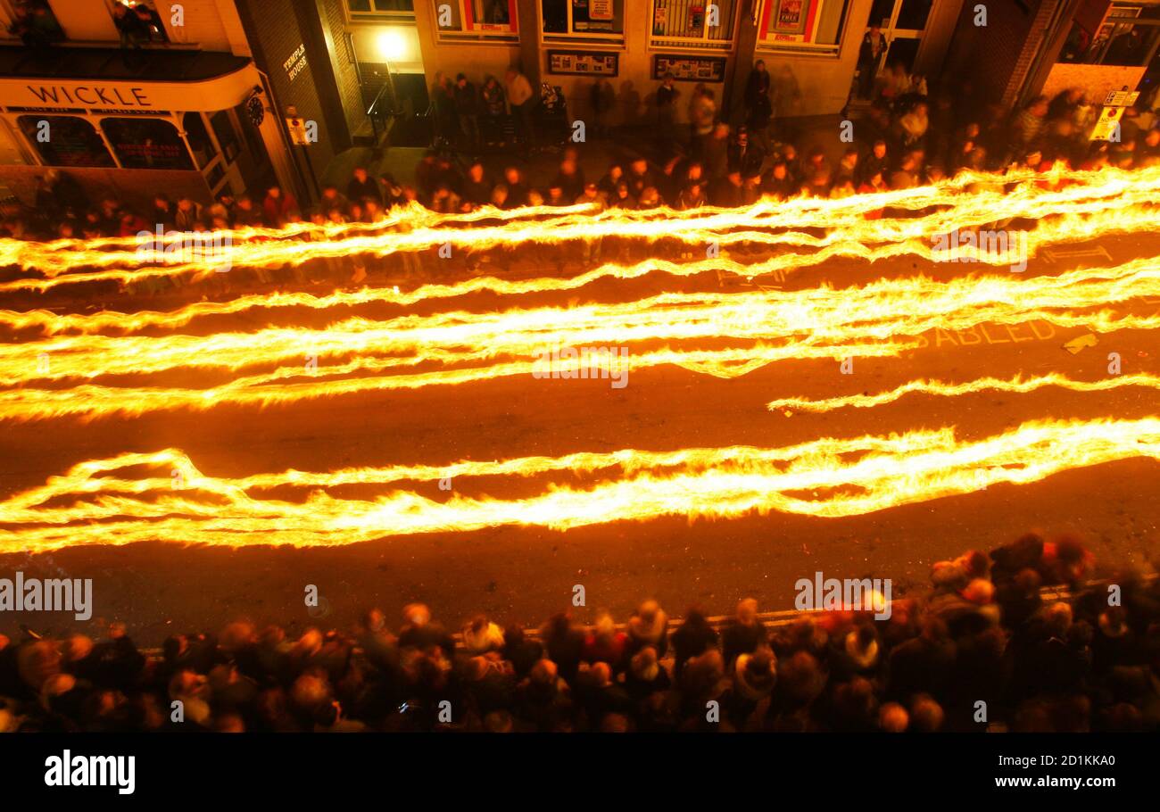 Annual bonfire night procession hi-res stock photography and images - Alamy