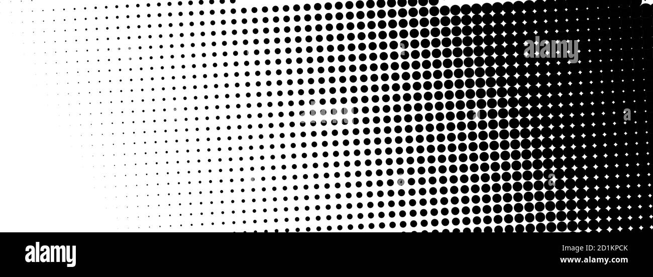 Circle halftone, screentone vector illustration. Dots, dotted, speckles ...