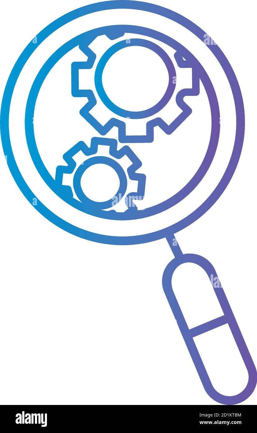 bars chart with decrease arrow gradient style icon vector design Stock ...