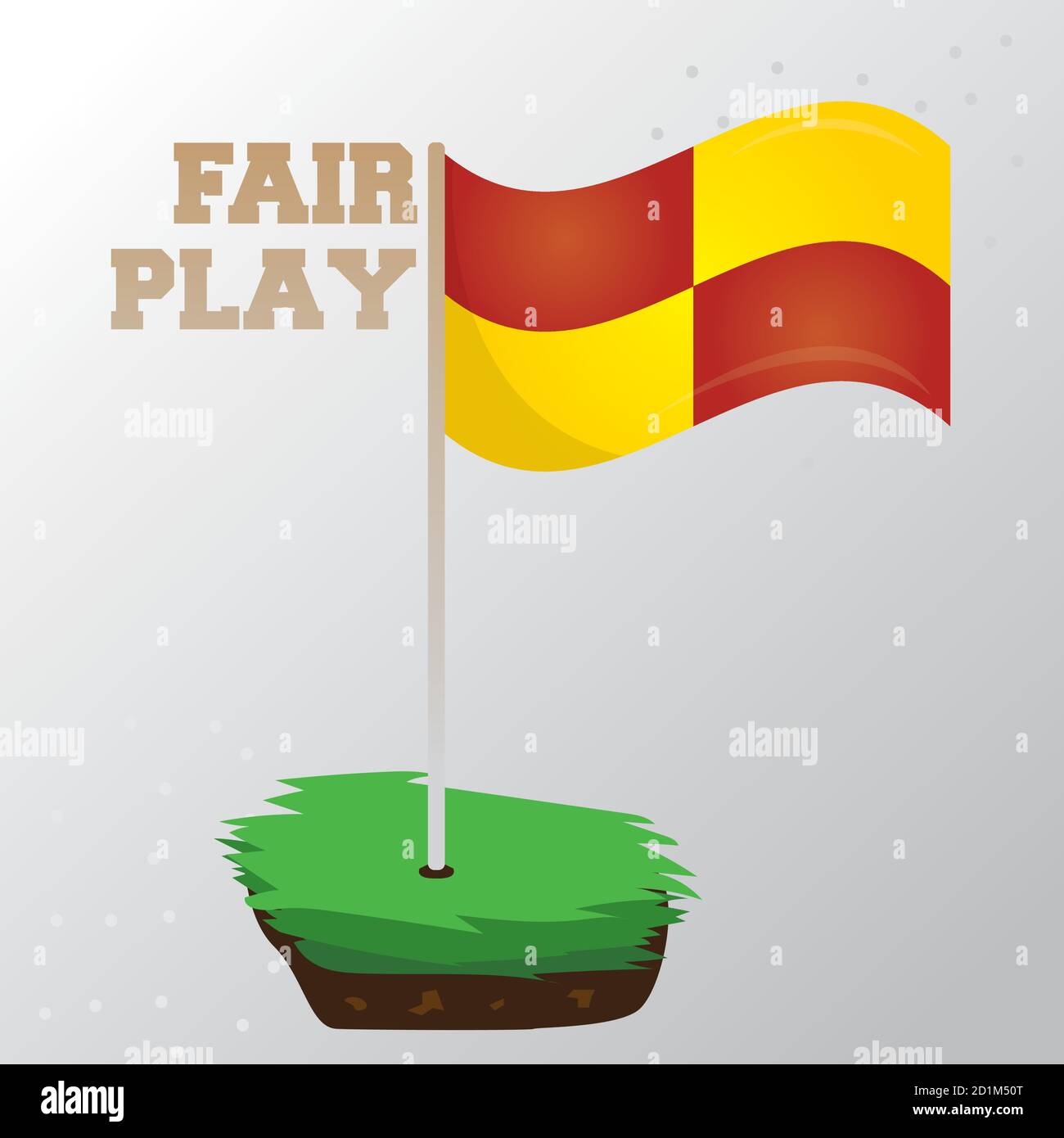 Soccer flag image. Fair play illustration - Vector illusstration Stock ...