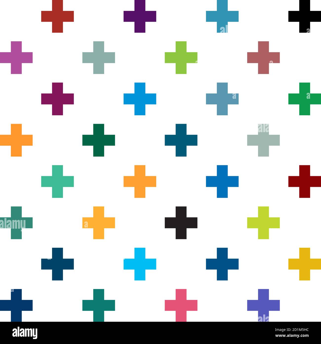 Cross, plus sign geometric seamlessly repeatable pattern, background ...