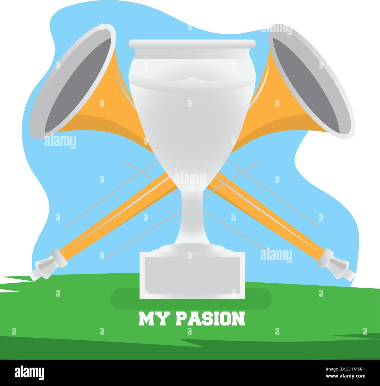 Soccer champion trophy. World cup - Vector illustration Stock Vector ...