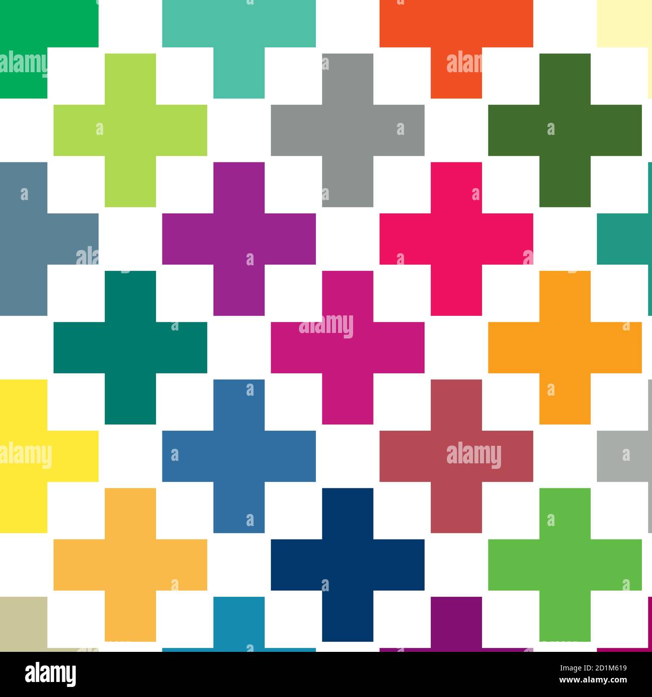 Cross, plus sign geometric seamlessly repeatable pattern, background ...