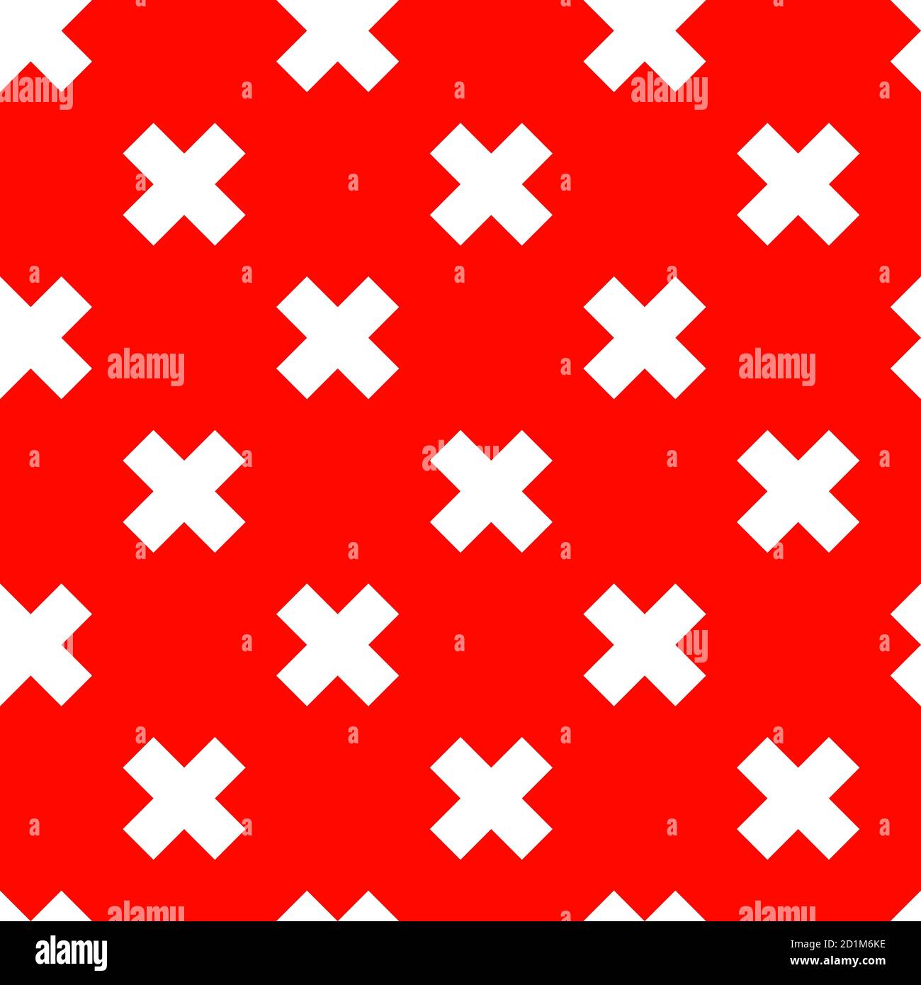 Repeatable white cross sign, mark over red for medical, healthcare ...