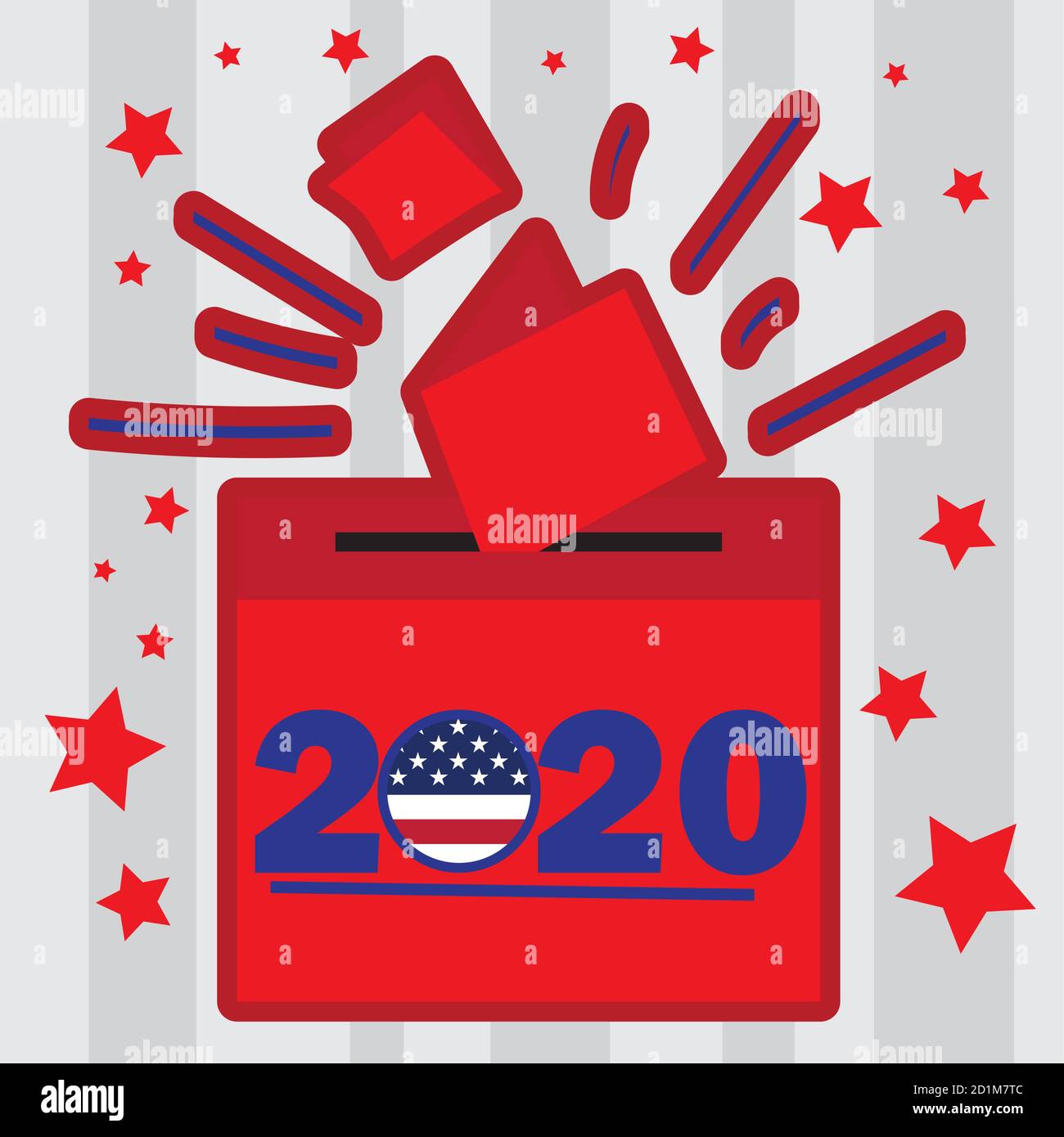 USA election day poster. Vote 2020 - Vector illustration Stock Vector ...