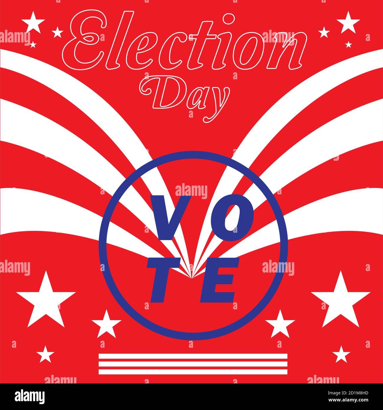 USA election day poster. Vote 2020 - Vector illustration Stock Vector ...