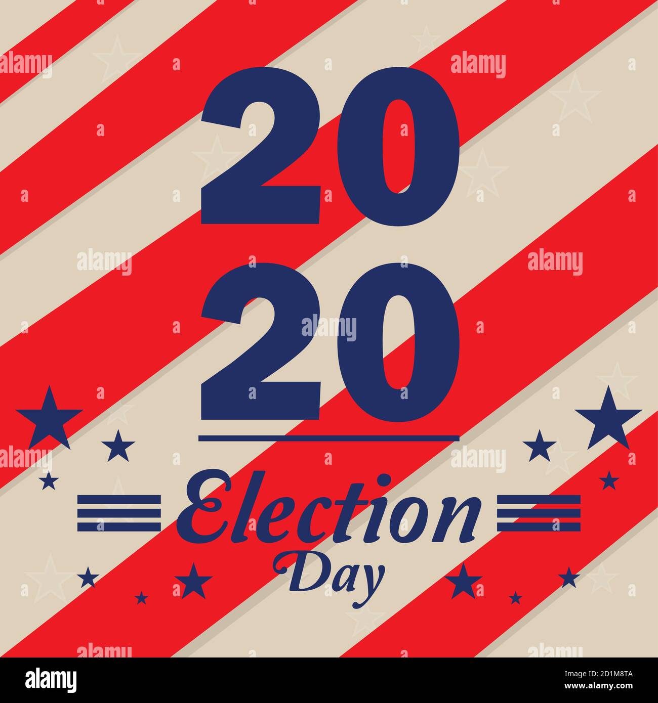 USA election day poster. Vote 2020 - Vector illustration Stock Vector ...