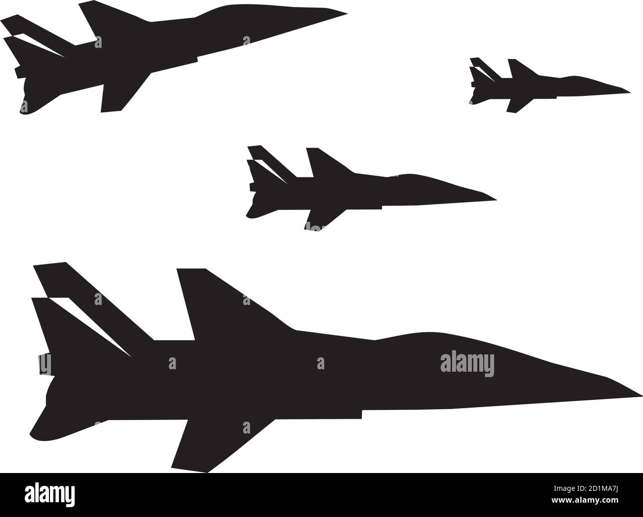 Airplane silhouette- Vector Stock Vector Image & Art - Alamy