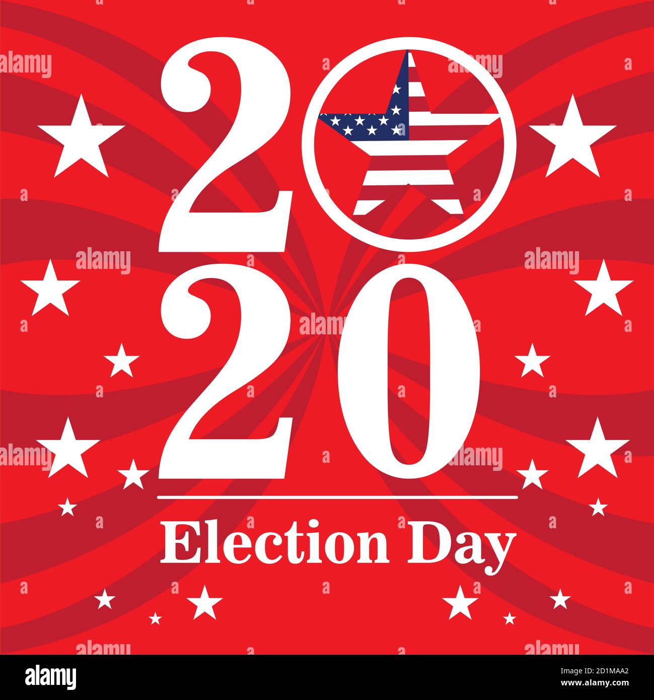 USA election day poster. Vote 2020 - Vector illustration Stock Vector ...