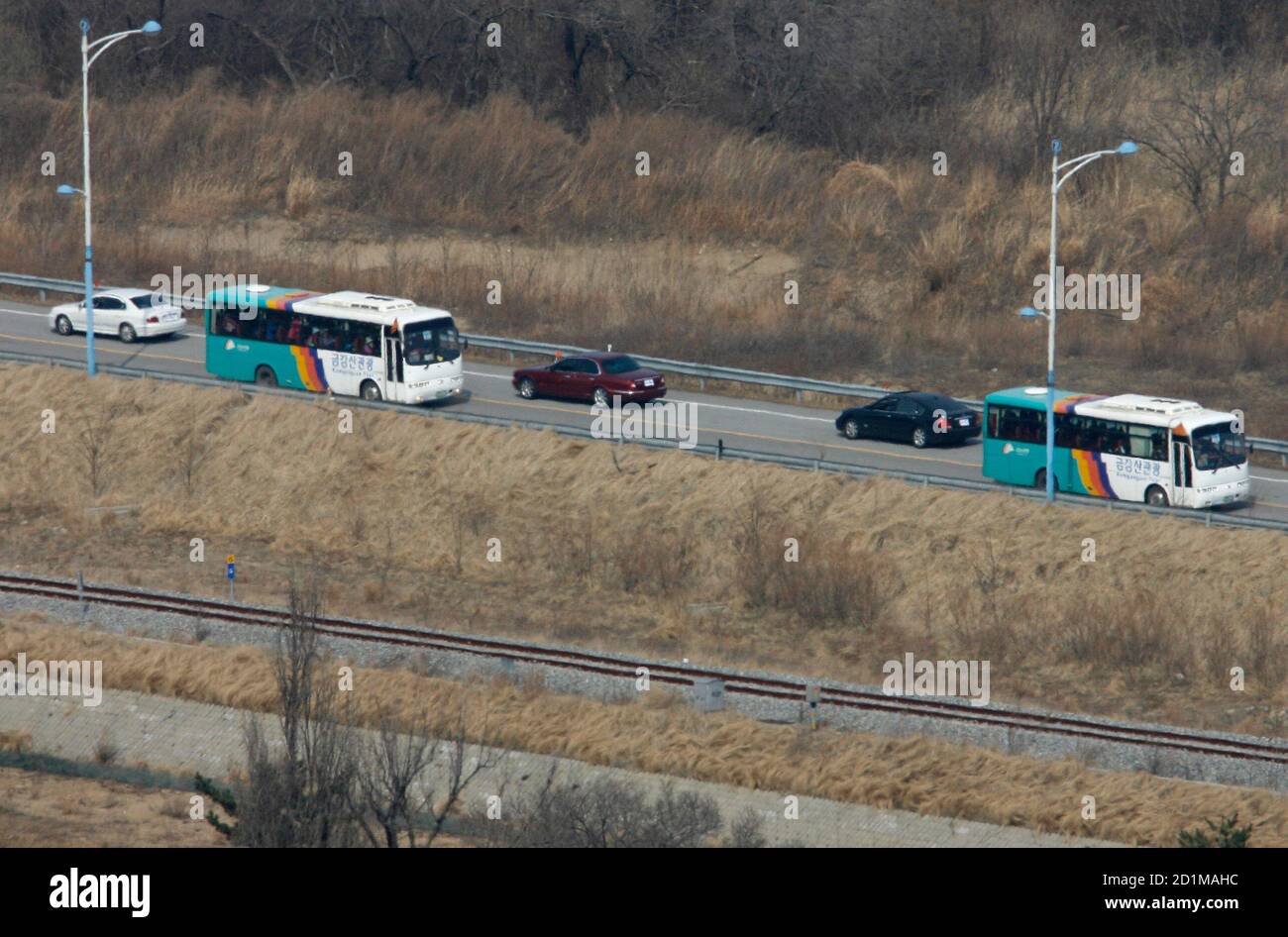 South korean tour buses hi-res stock photography and images - Alamy