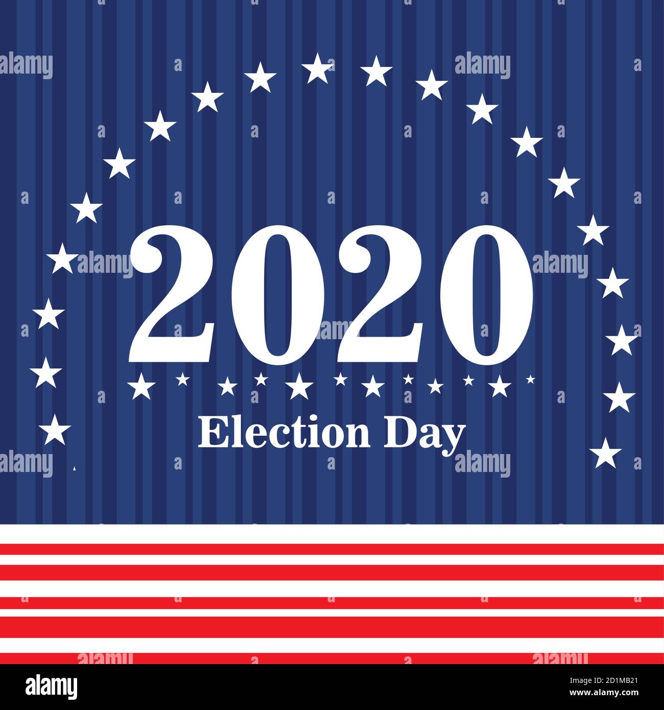 USA election day poster. Vote 2020 - Vector illustration Stock Vector ...