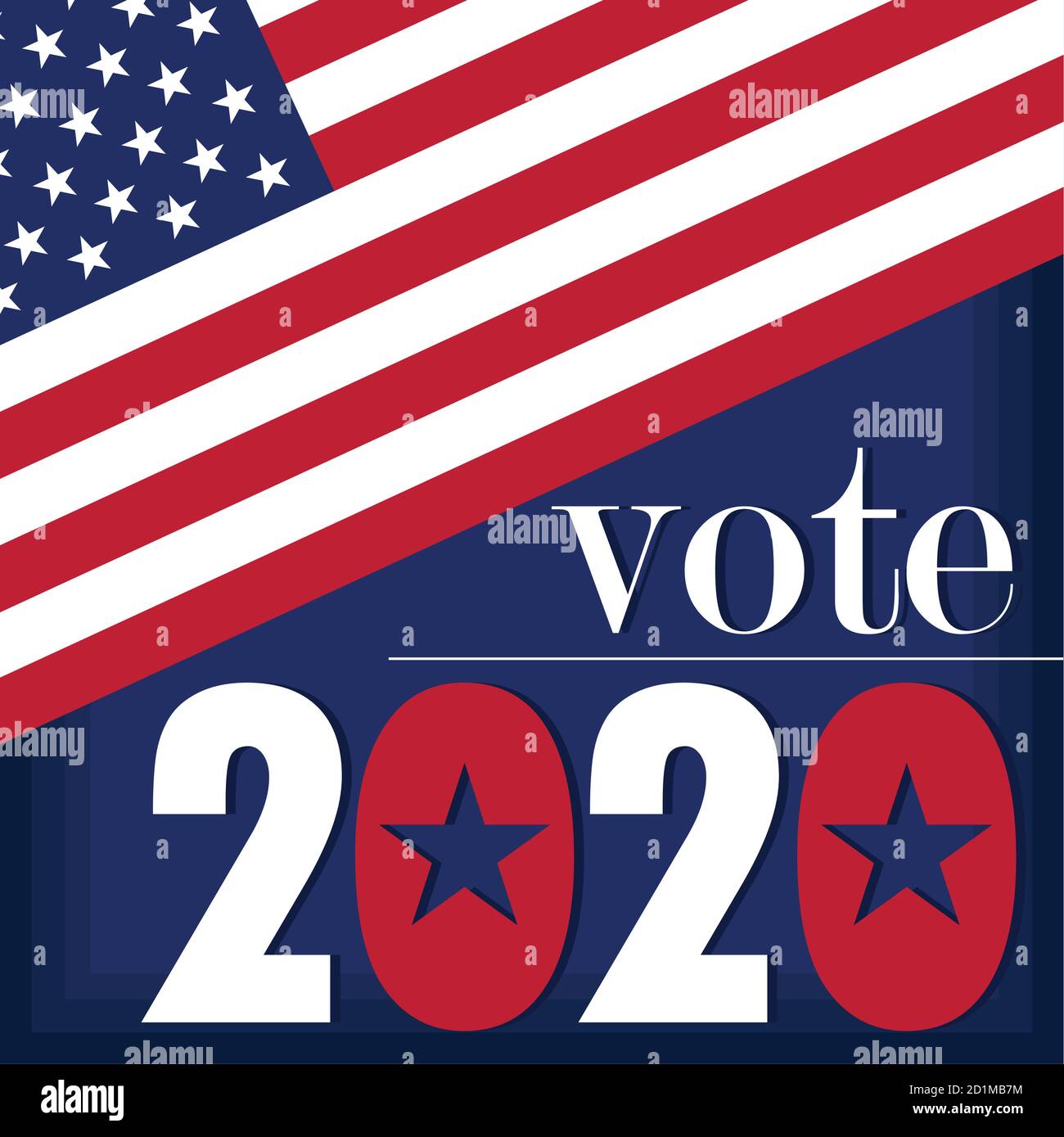 USA election day poster. Vote 2020 - Vector illustration Stock Vector ...