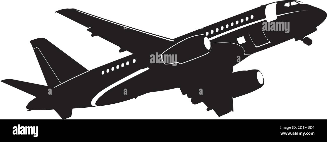 Combat airplane silhouette Cut Out Stock Images & Pictures - Alamy