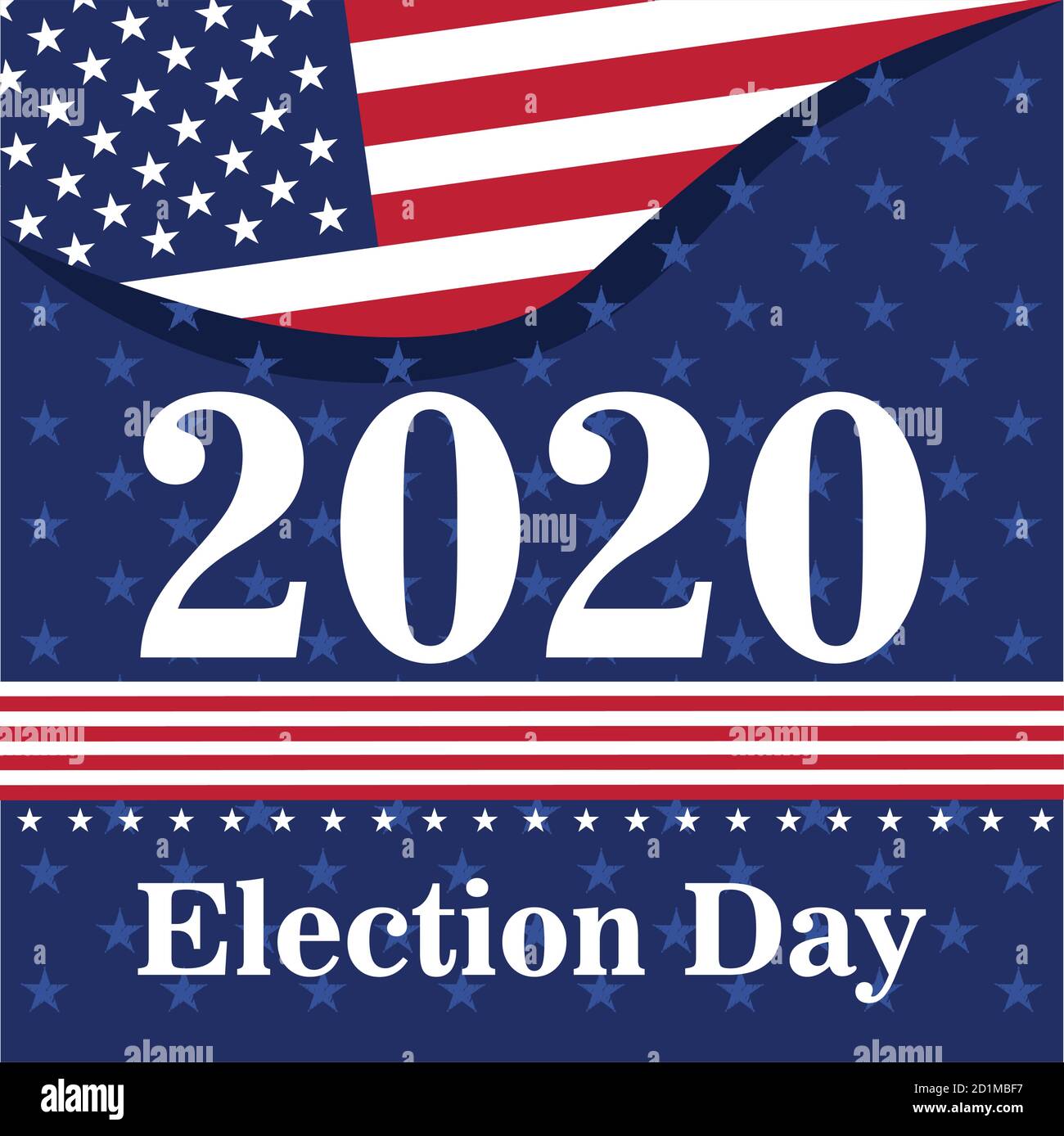 USA election day poster. Vote 2020 - Vector illustration Stock Vector ...