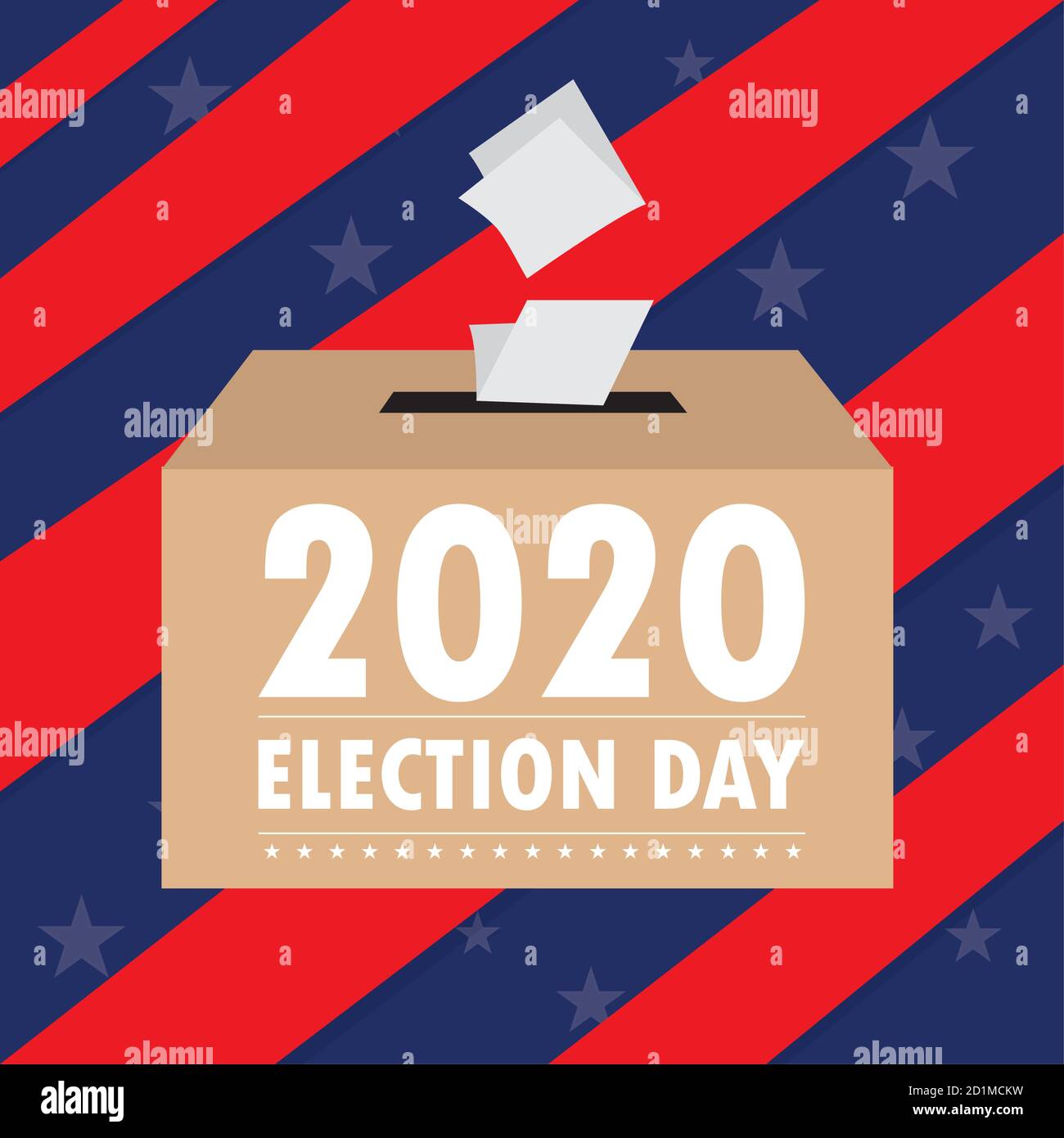 USA election day poster. Vote 2020 - Vector illustration Stock Vector ...