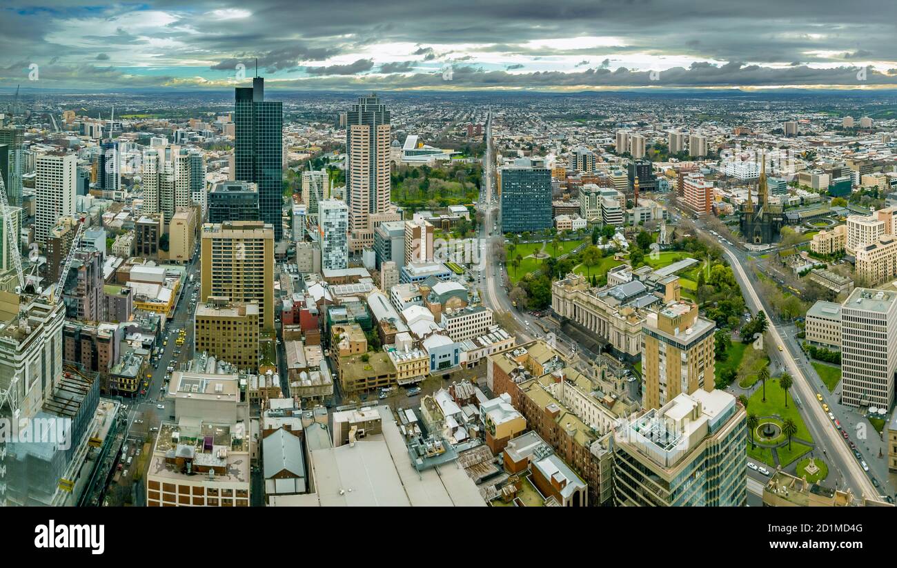 Melbourne city streets hi-res stock photography and images - Alamy