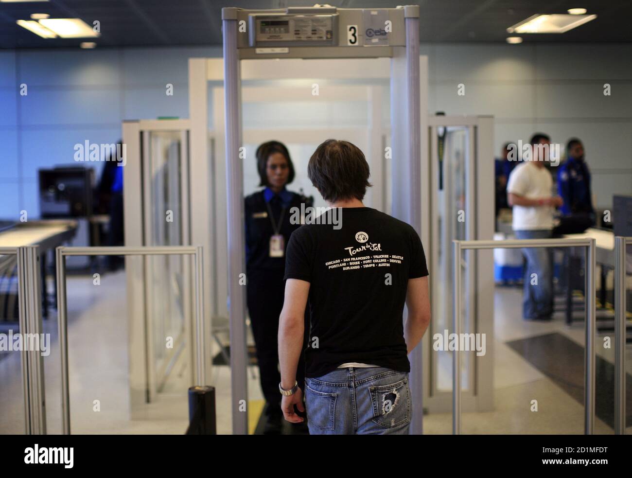 Tsa screening of a man hi-res stock photography and images - Alamy