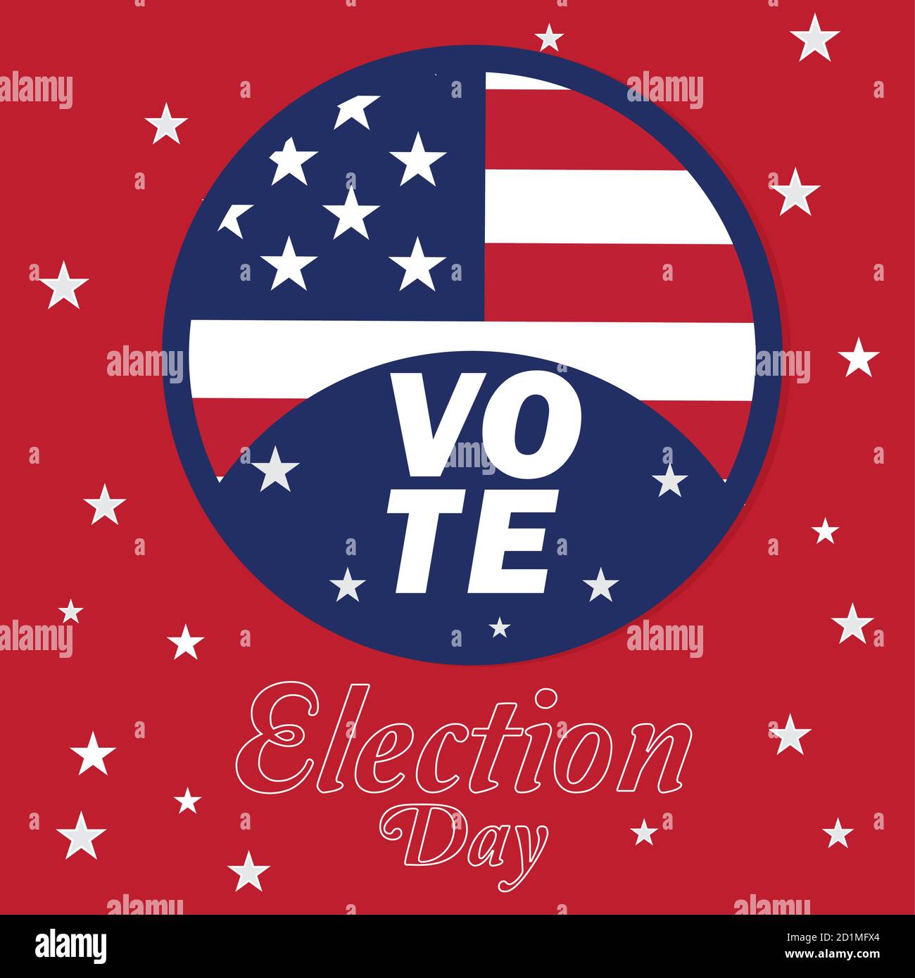 USA election day poster. Vote 2020 - Vector illustration Stock Vector ...