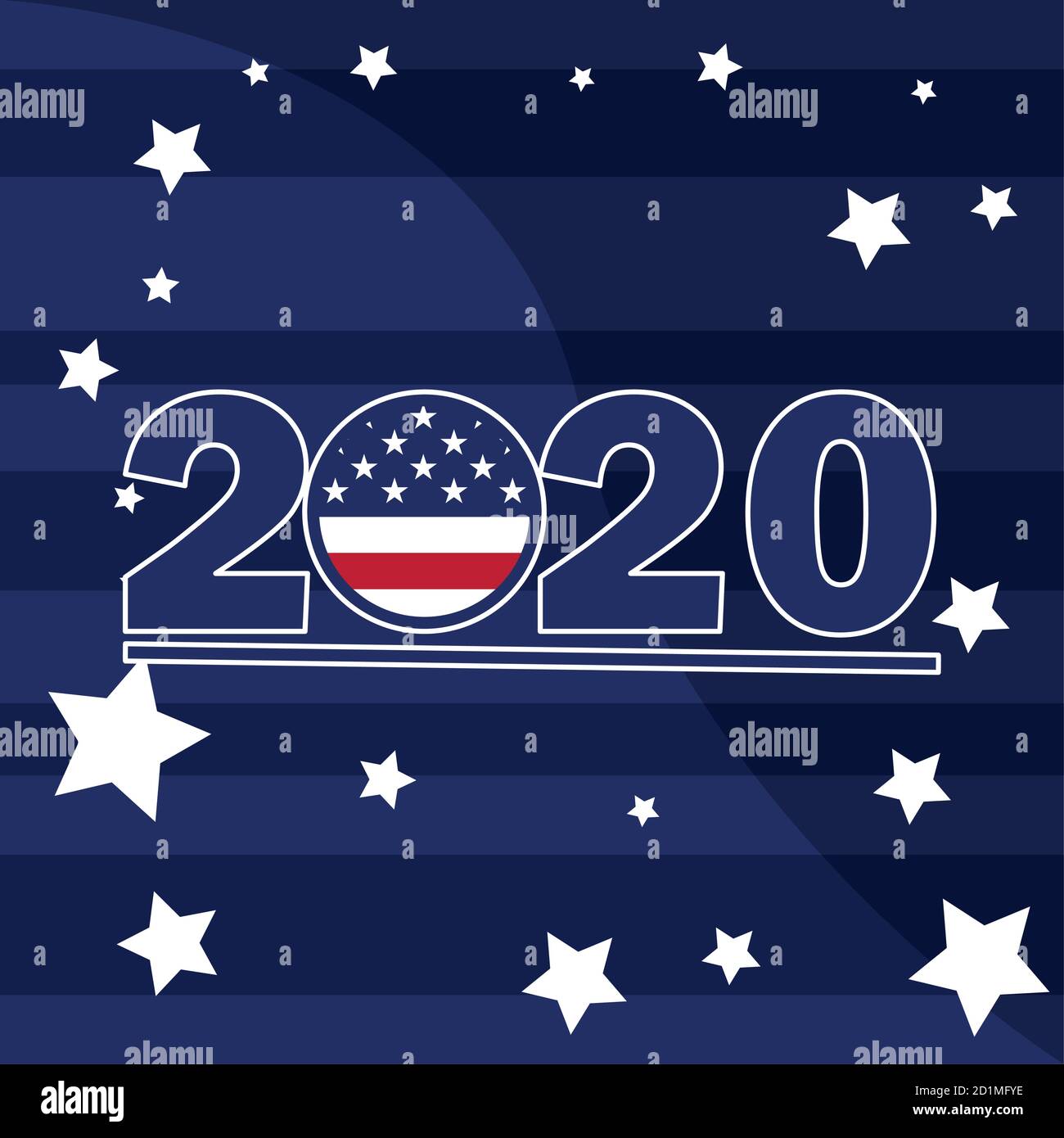 USA election day poster. Vote 2020 - Vector illustration Stock Vector ...