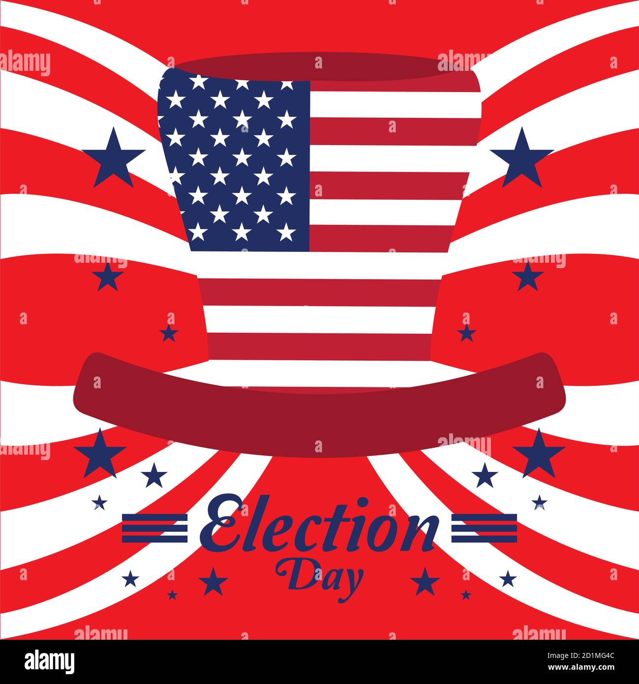 USA election day poster. Vote 2020 - Vector illustration Stock Vector ...