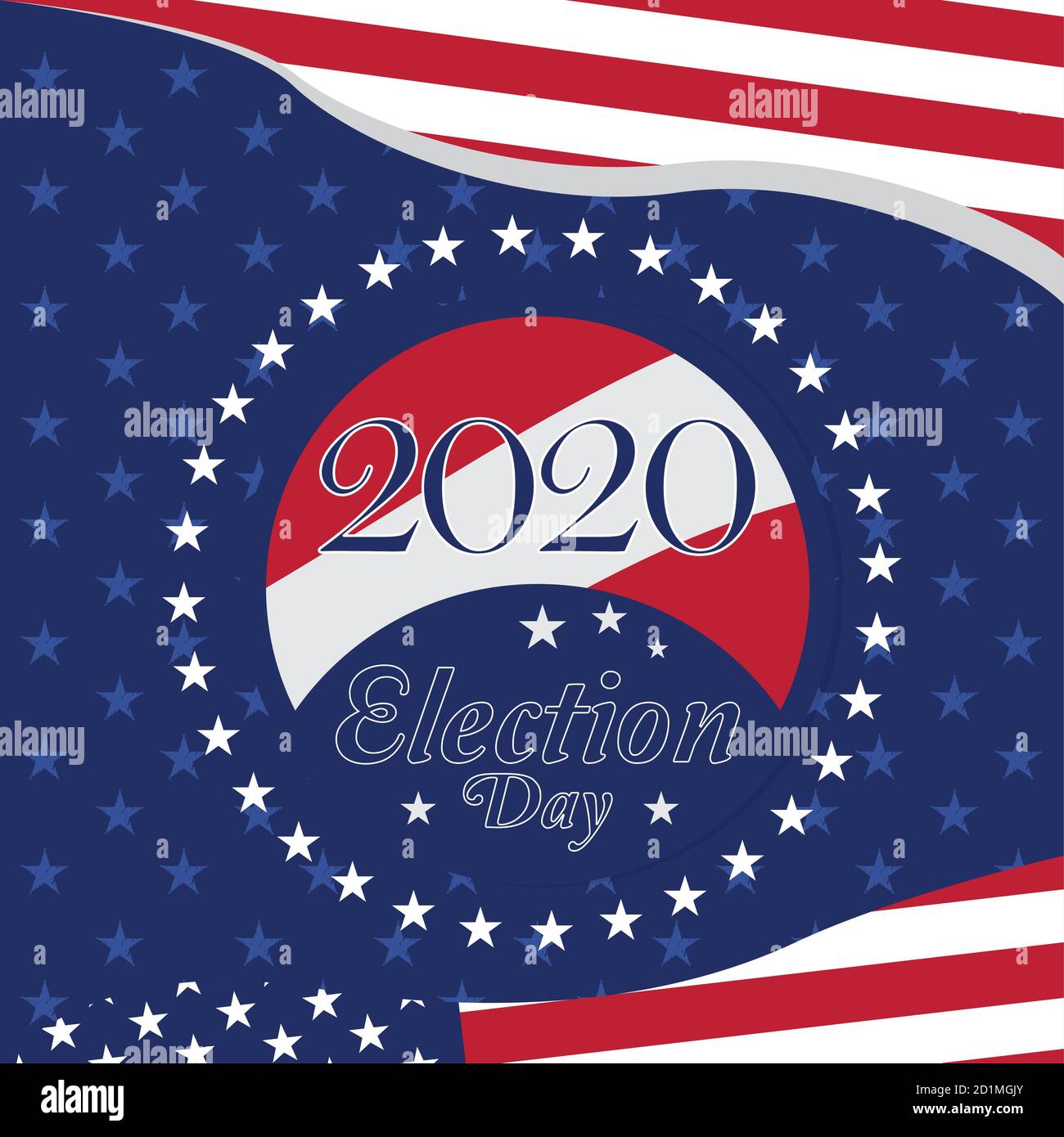 USA election day poster. Vote 2020 - Vector illustration Stock Vector ...