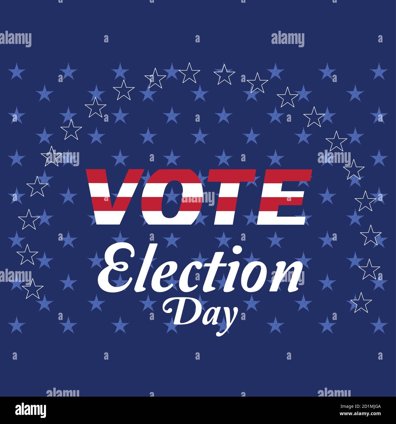 USA election day poster. Vote 2020 - Vector illustration Stock Vector ...