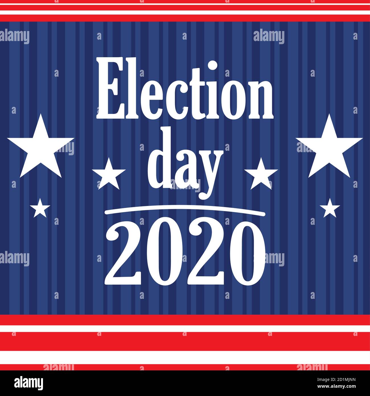 USA election day poster. Vote 2020 - Vector illustration Stock Vector ...