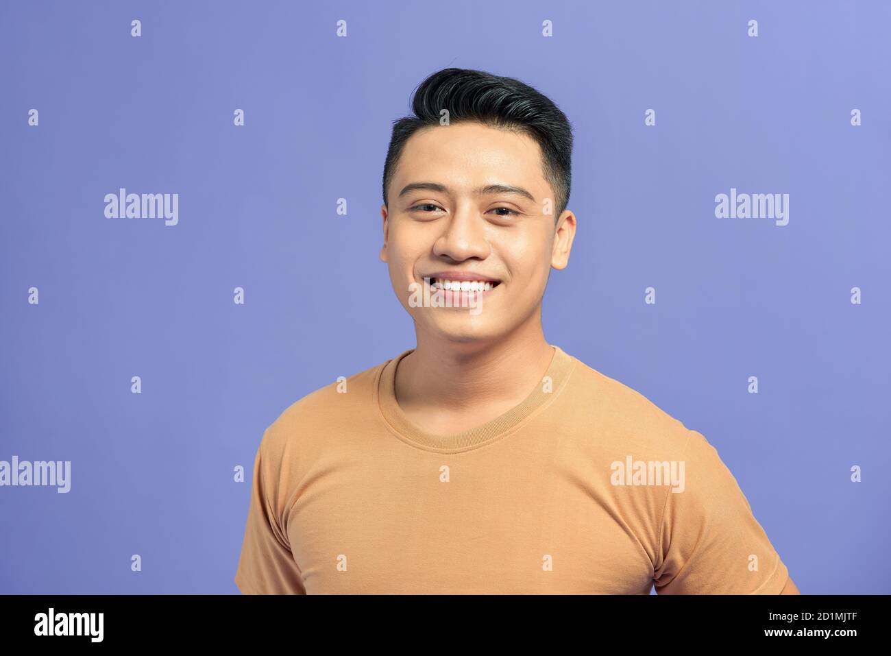 Cool smile face and pose of confidence Asian man Stock Photo - Alamy